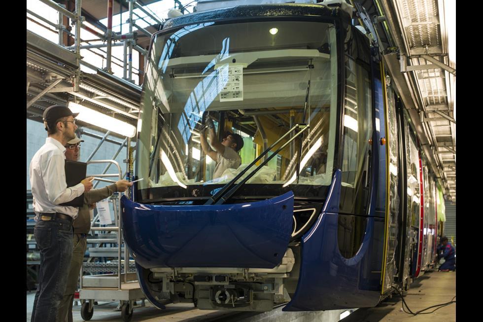 First Citadis Compact tram unveiled | News | Railway Gazette International